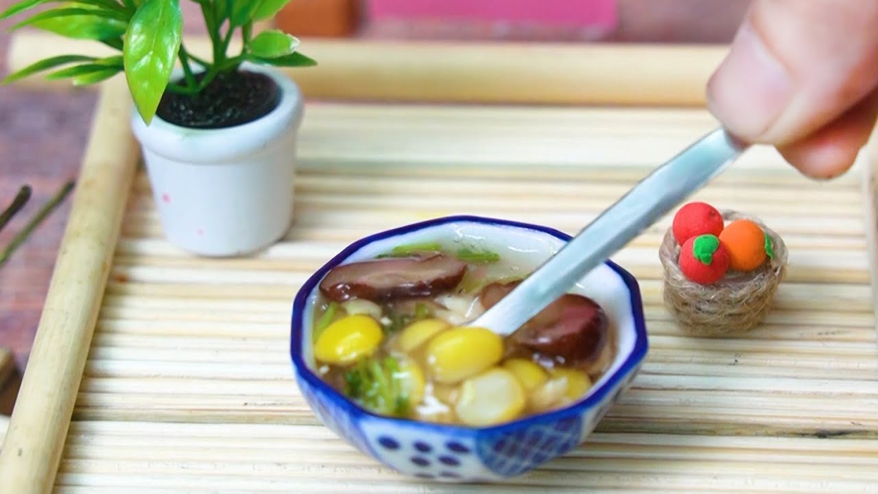 Satisfying Cooking | Try Cooking Mini Sweet Corn Chicken Soup | Tiny ...