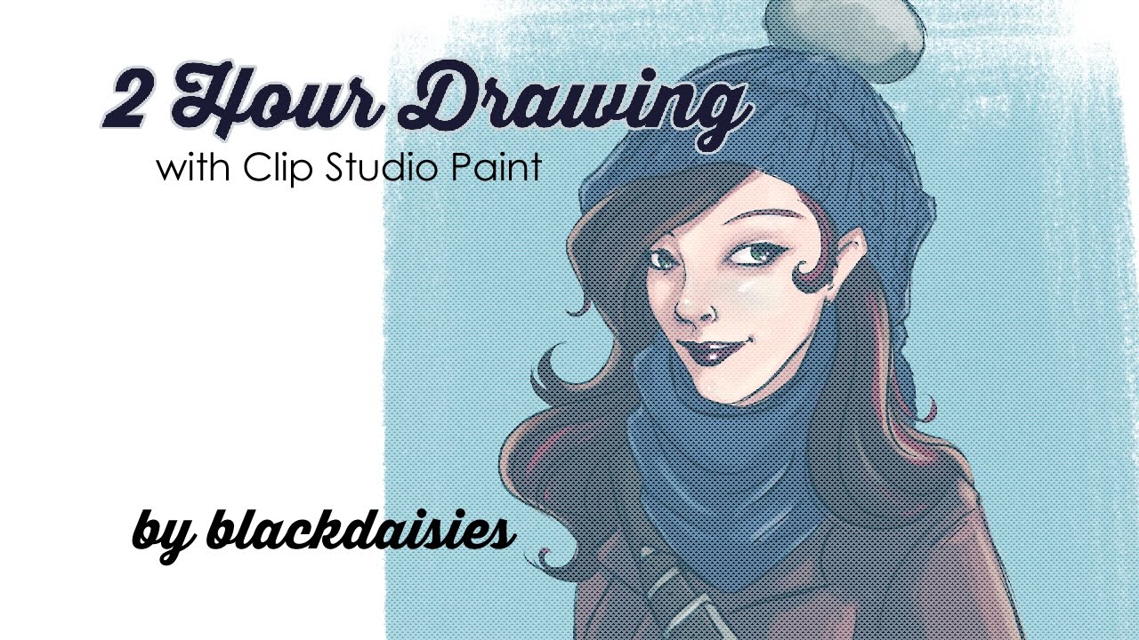 Digital Speed Drawing - A Cold Day - YouTube