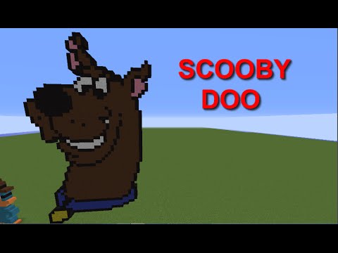 MINECRAFT SCOOBY DOO PIXEL ART TIME-LAPSE - YouTube