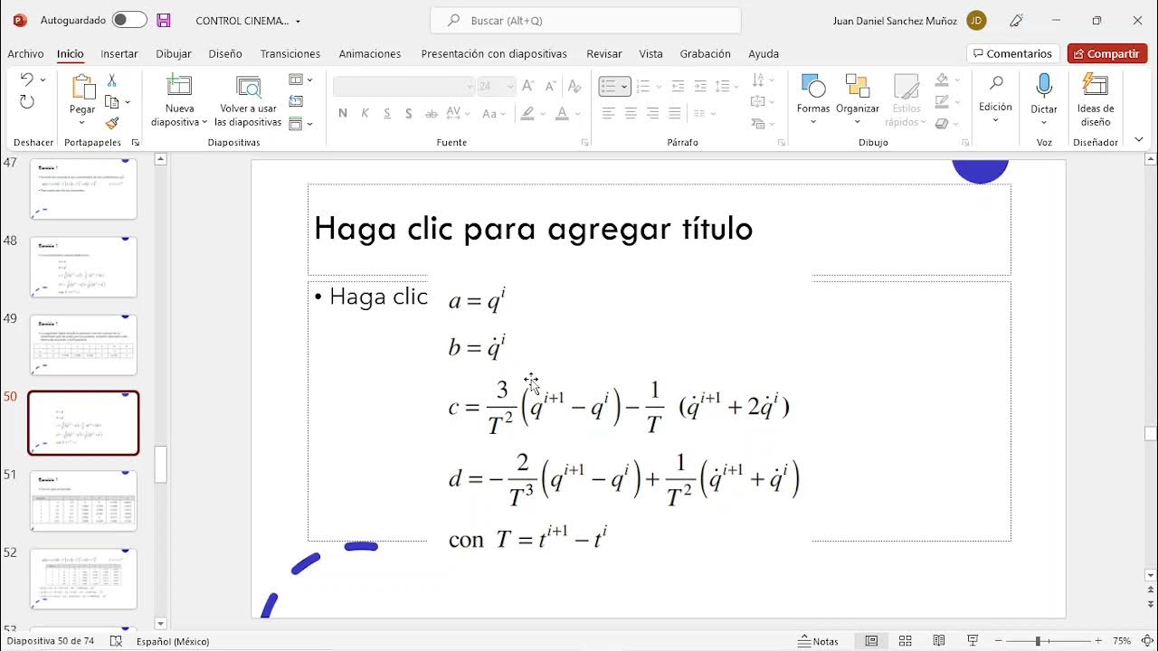 Interpoladores cubicos | Splines | Simuacion en MATLAB - YouTube