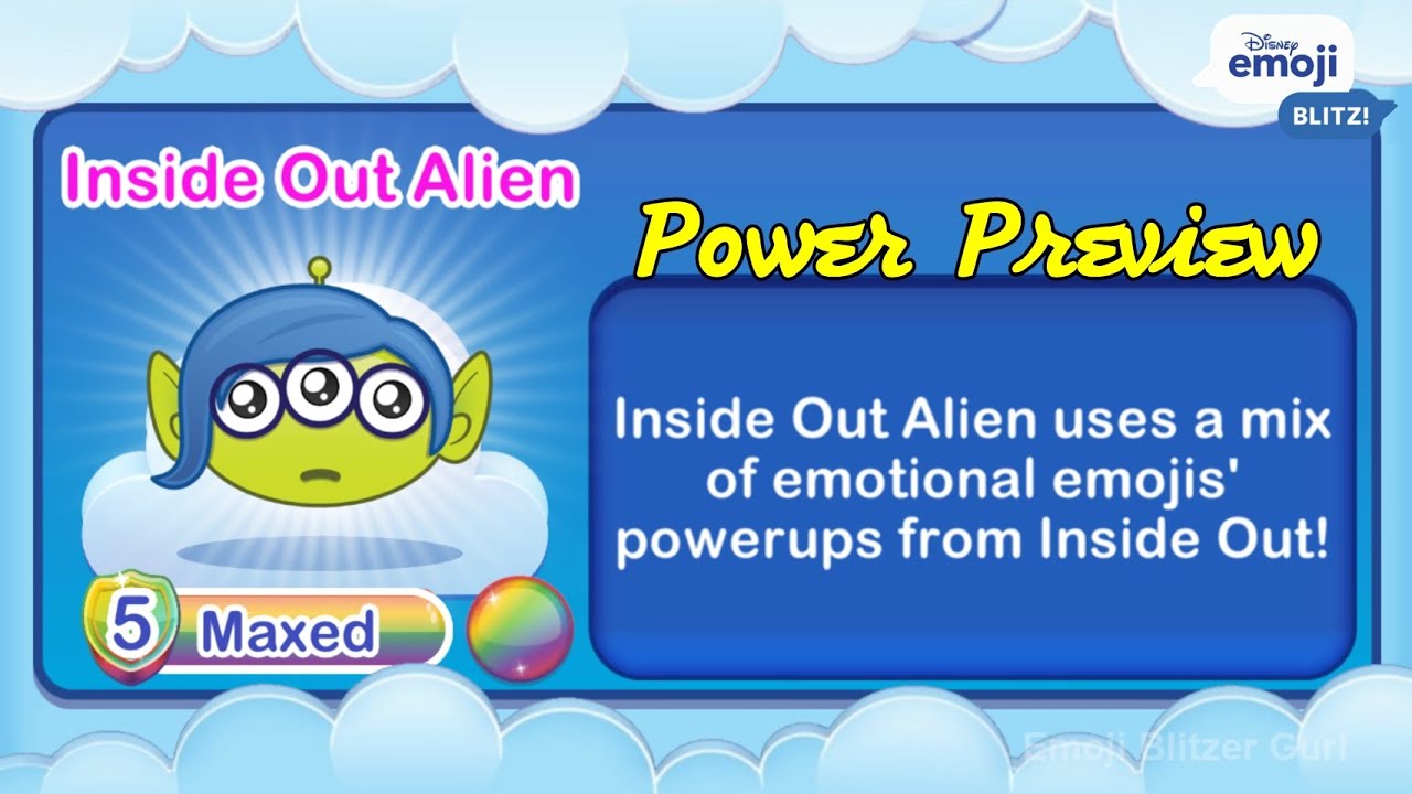 INSIDE OUT ALIEN (L5) - Alien Remix - Disney Emoji Blitz - v69 - YouTube