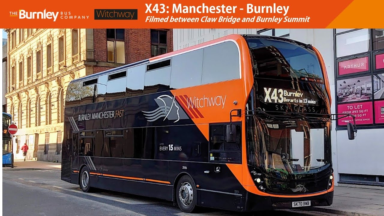 Sky Class over the top - Burnley Bus Company X43 service between Clow ...