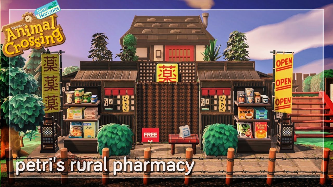 Rural Pharmacy 🩹 // Animal Crossing Japanese island // Speed Build ...