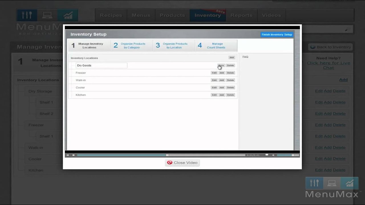 MenuMax Inventory Overview - YouTube