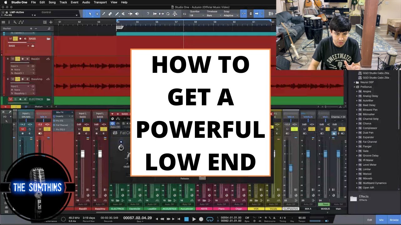 How To Get A Powerful Low End When Mixing Bass Guitar - YouTube
