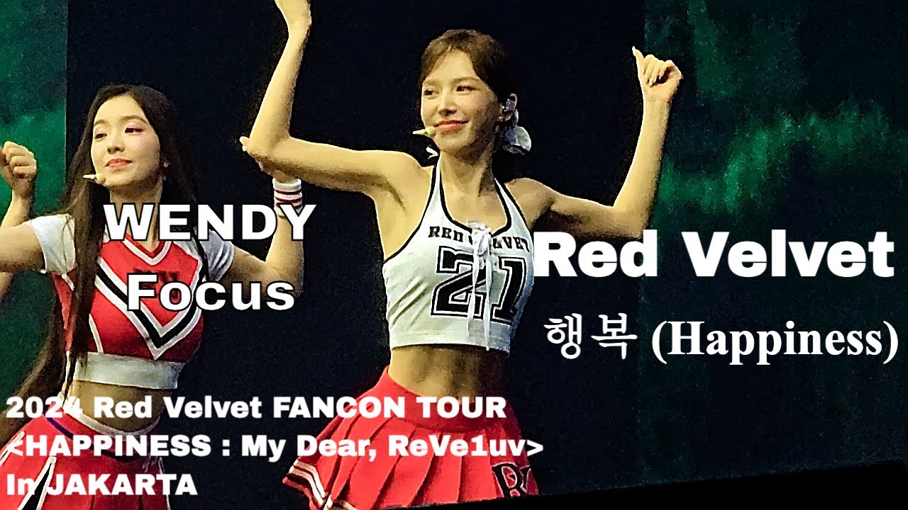 [4K 60P] Red Velvet 'Happiness' WENDY Fancam @HAPPINES : My Dear ...