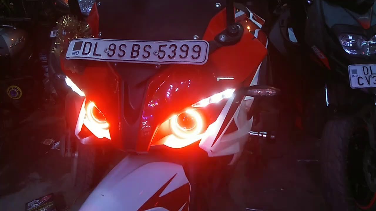 Pulsar Rs best modified # Rs ring light # Rs slider - YouTube