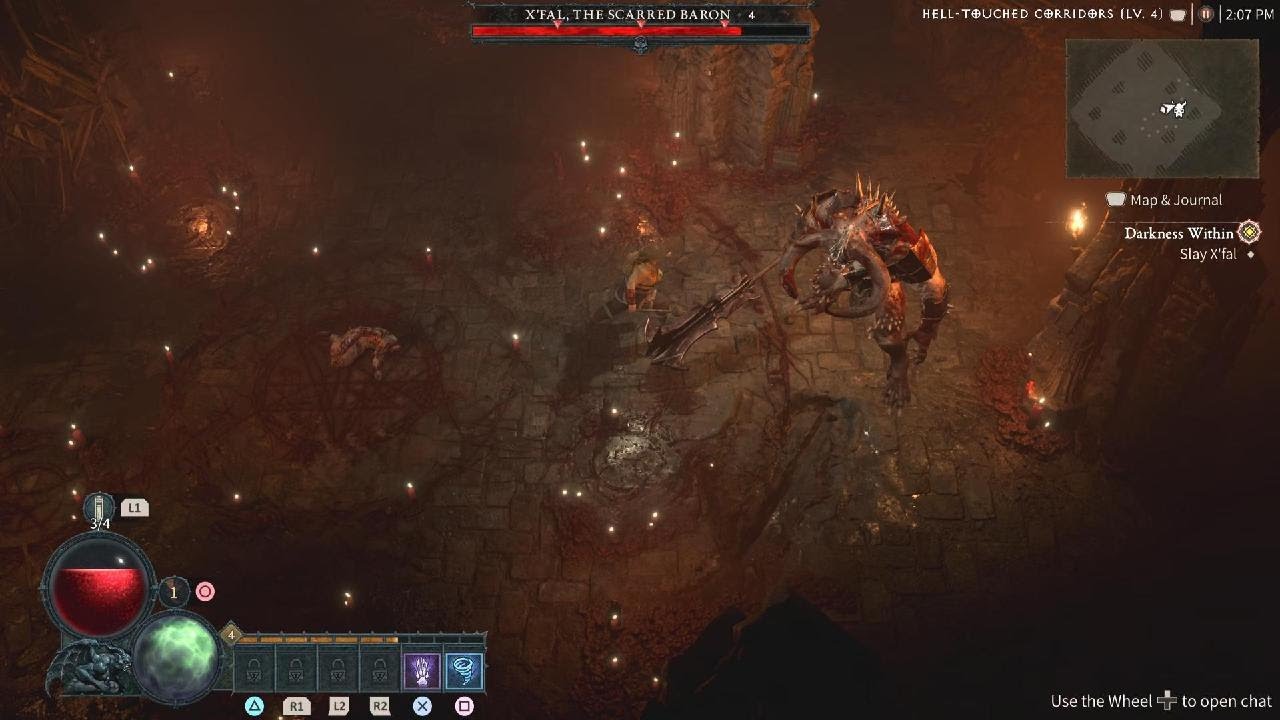 Diablo IV - X'Fall, The Scarred Baron (Boss - Open Beta) - YouTube
