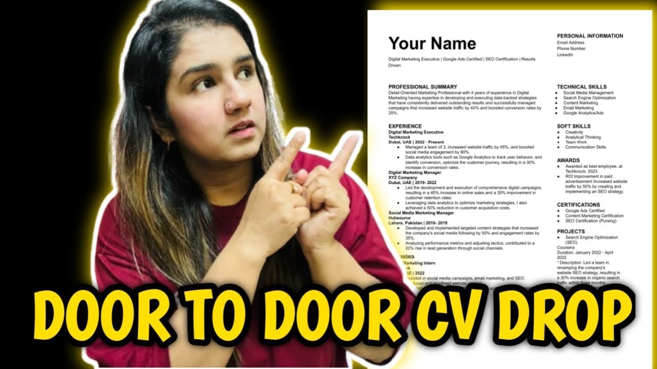 Reasons Why Dropping Your CV in Dubai Gets You Hired FAST | Door to ...