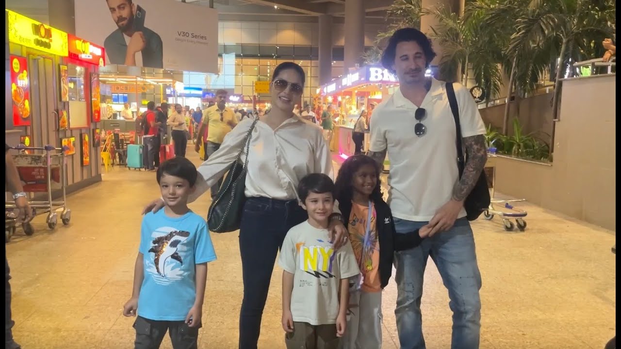Sunny Leone with Family, Cutest video of the day, Spotted at Mumbai ...