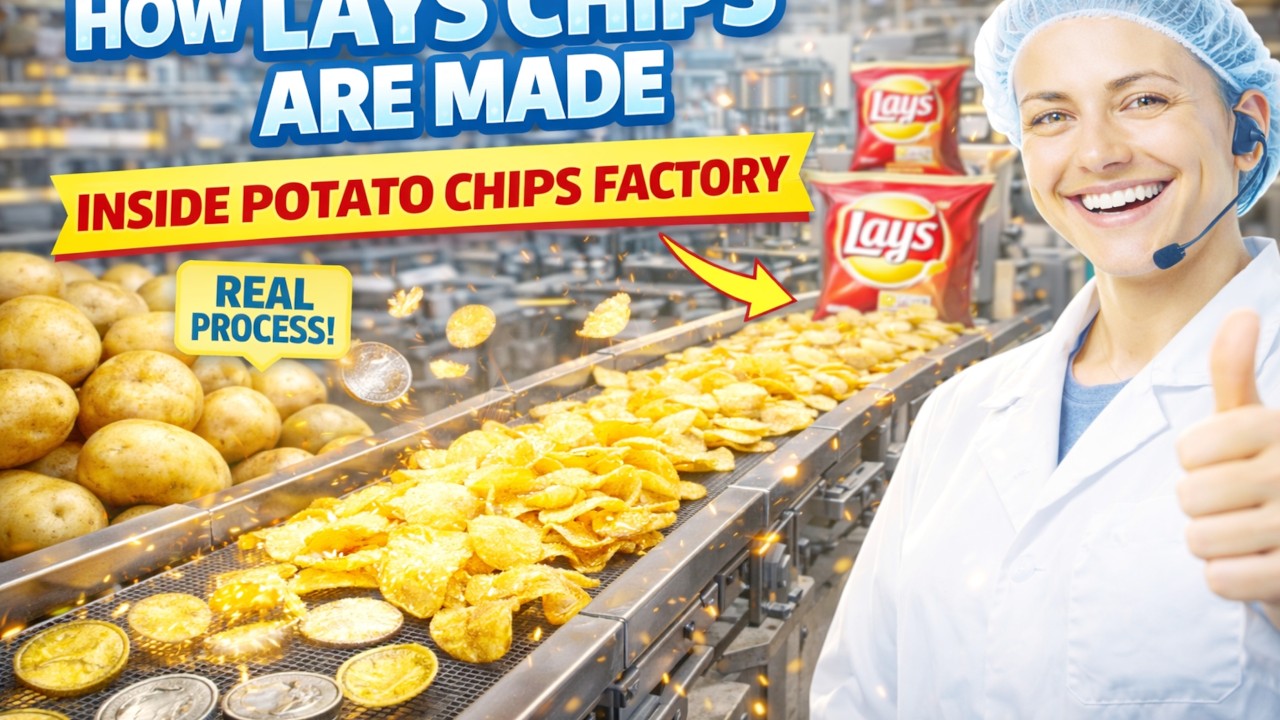 How Lays Chips Are Made in Factory | Inside Potato Chips Manufacturing ...