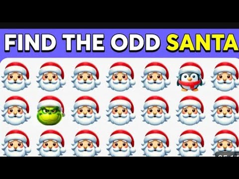 Find the ODD Emoji: Christmas Ultimate Edition🎄🧑‍🎄🎉 – Simple Edition! 🎅 ...