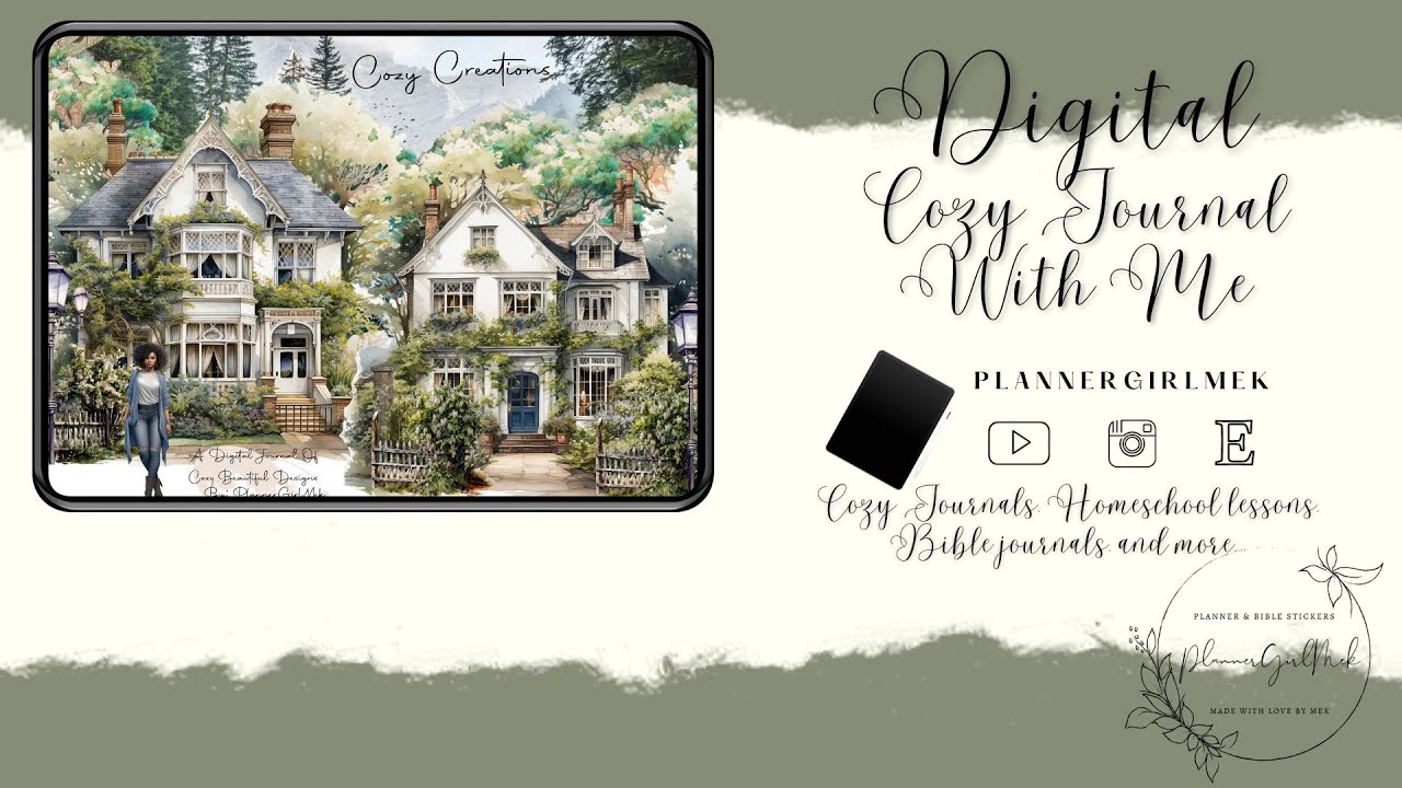 Digital Cozy Journal With Me | Design With Me | Cozy Home Design| # ...