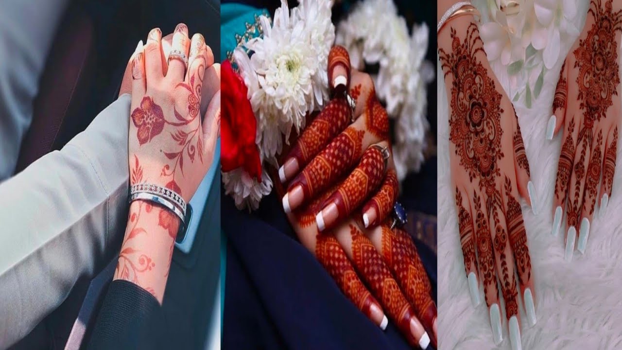 Red colour mehndi design 2024 || Unique mehndi design || heena design ...