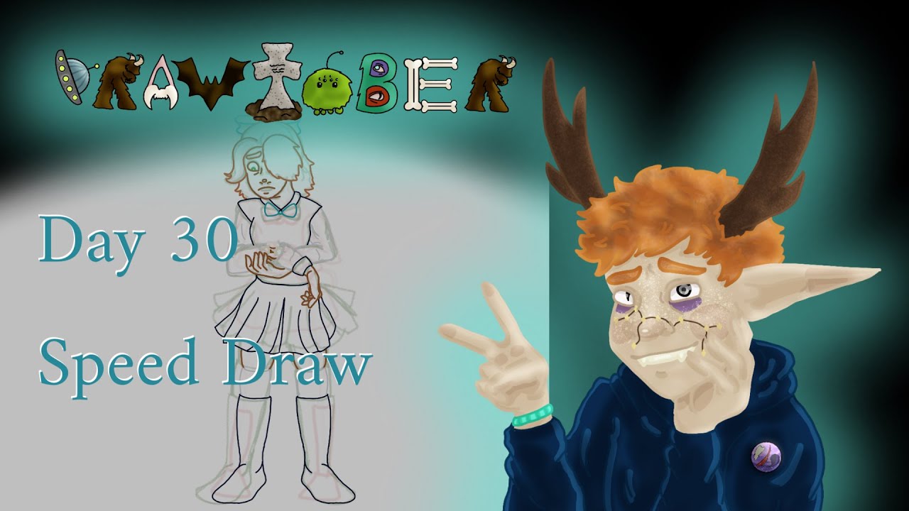 [GORE/BONES] Drawtober Day 30 Speed Draw: Crack Me Up, School Uniform ...