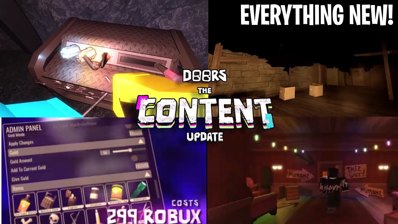 Everything New In The Doors Content Update! #doors #doorsroblox - YouTube
