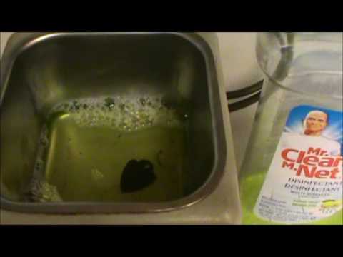 ultrasonic cleaning your metal detecting finds - YouTube