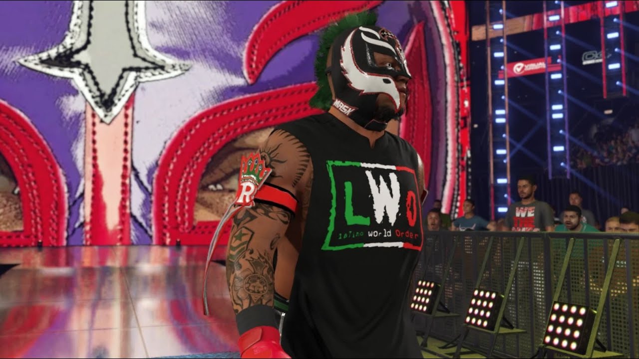 REY MYSTERIO 'LWO' EPIC ENTRANCE WWE 2K23 - YouTube