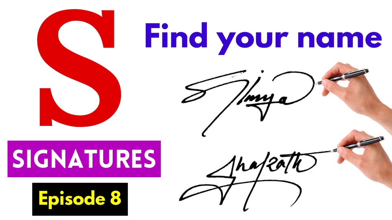 S signature style | Signature style of my name | S signatures - YouTube