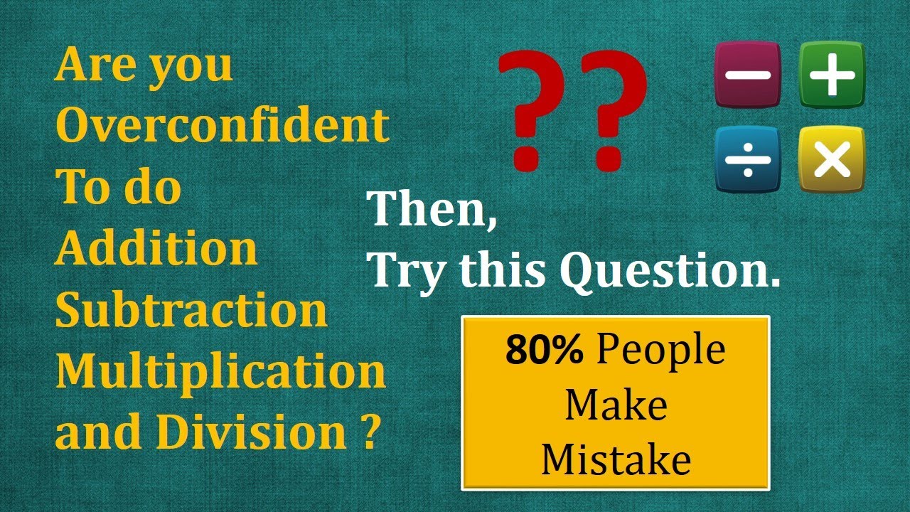 One simple Question - YouTube