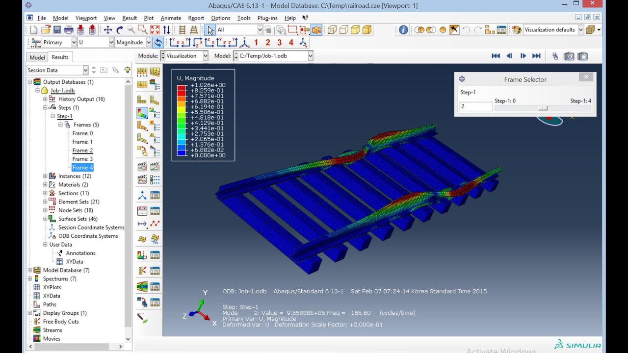 ABAQUS Tutorial: Railroad Natural Frequency Analsys Part II. - YouTube