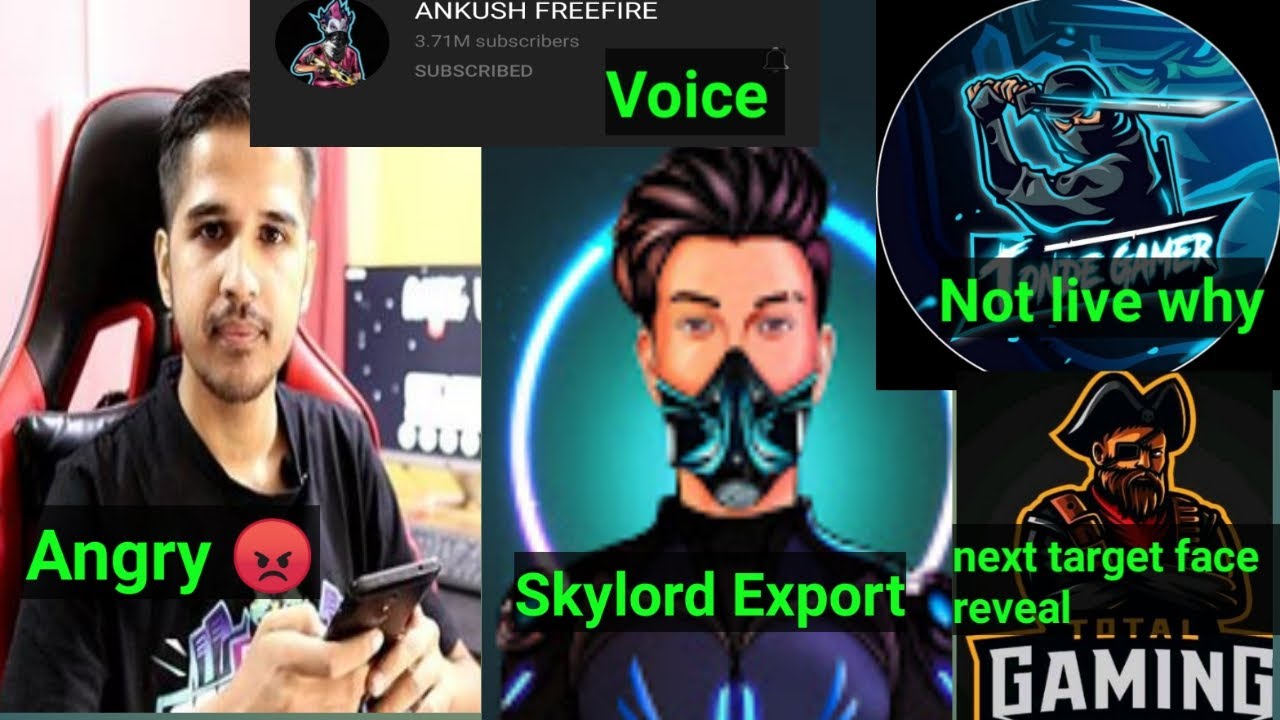 Skylord all YouTube Export. Ankush FF voice . Amit bhai angry. Total ...