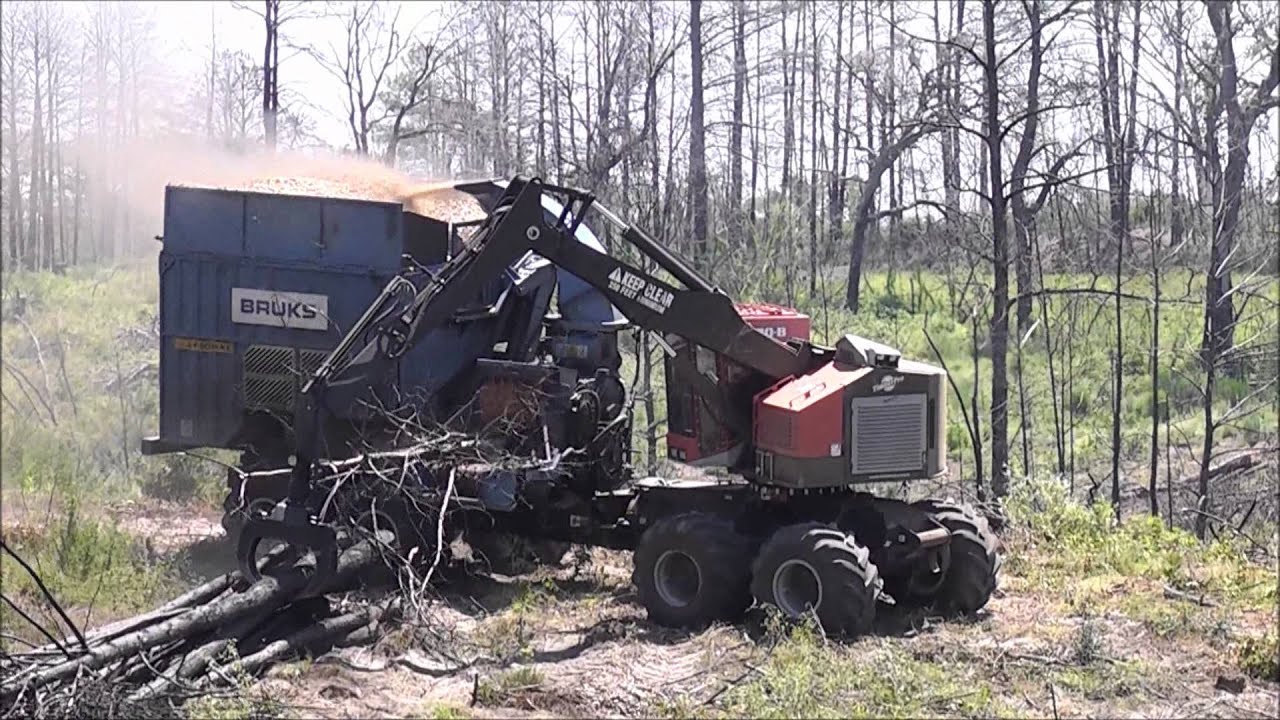 Bruks 805.2 / Timberpro 830 B in Texas USA July 2012 - YouTube