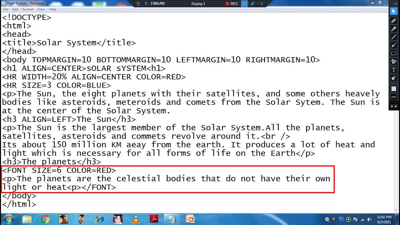 How to apply Font tag,Style Attribute and body background color to HTML ...