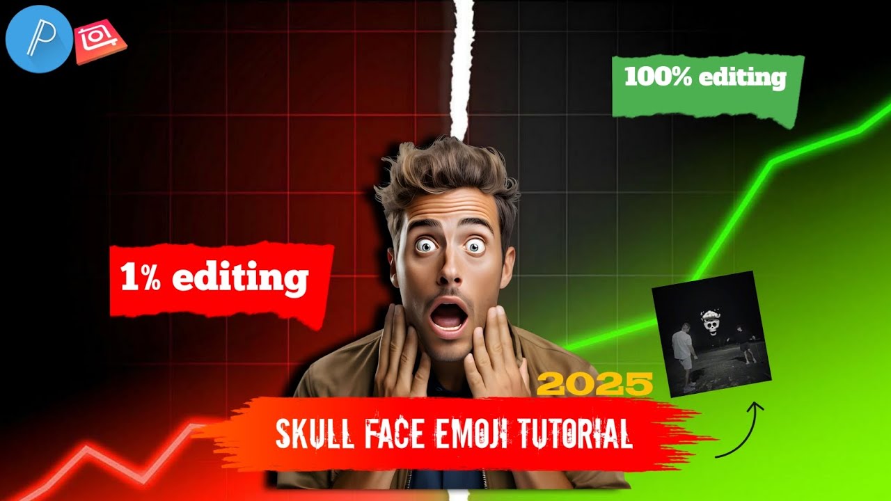 how to make skull face emoji edit video || skull face emoji edit video ...