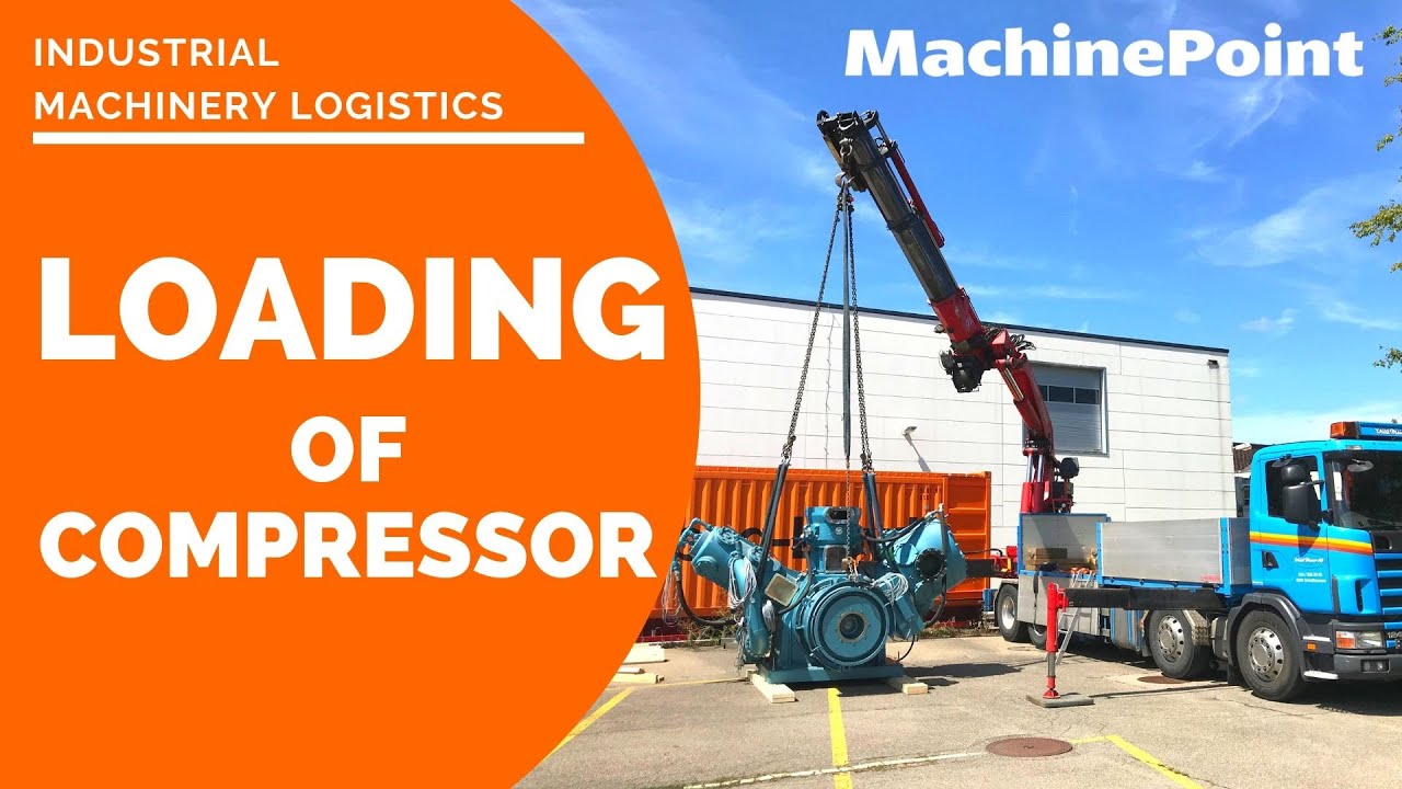 Loading of Air Compressor BELLIS & MORCOM WH50 H3N - YouTube