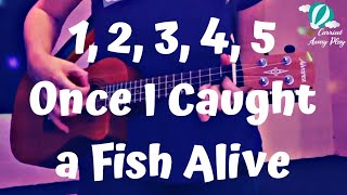 1, 2, 3, 4, 5, Once I Caught A Fish Alive 🐠 | Ukulele song Chords ...