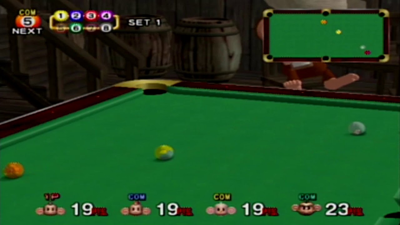 Super Monkey Ball 2 - Monkey Billiards 2 (Japanese 9 Ball) - Nintendo ...