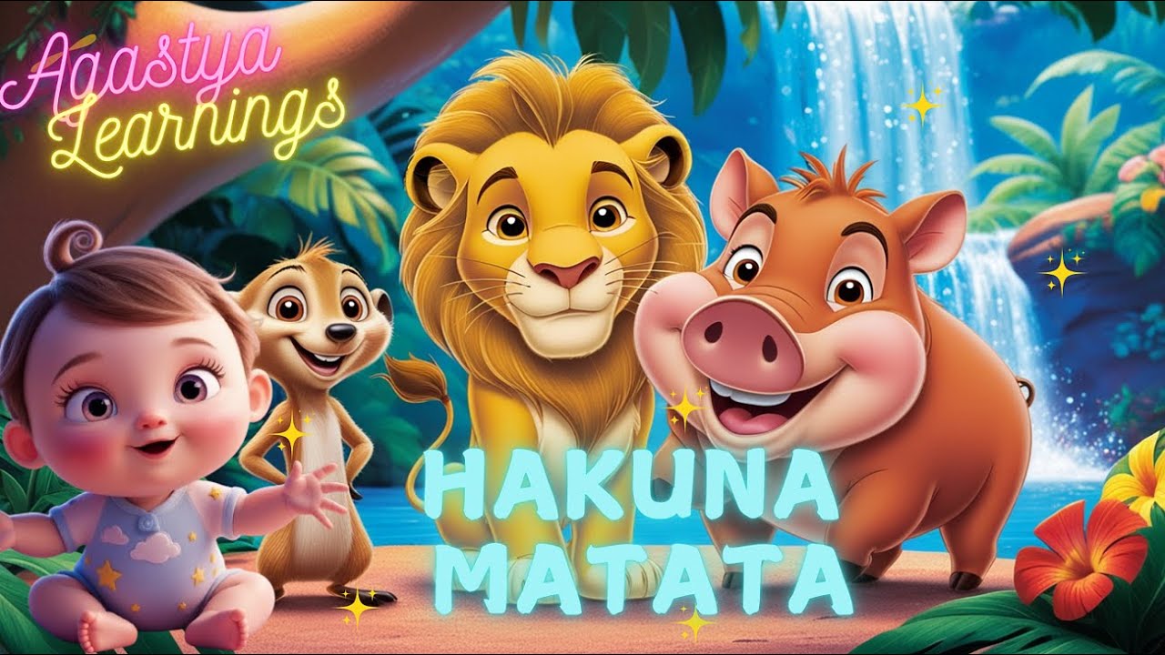 Hakuna Matata Song | Mufasa, The Lion King Song | Nursery Rhyme for ...