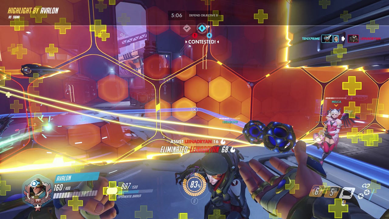 Hyperspheres Triple Kill [Overwatch Sigma Primary] - YouTube