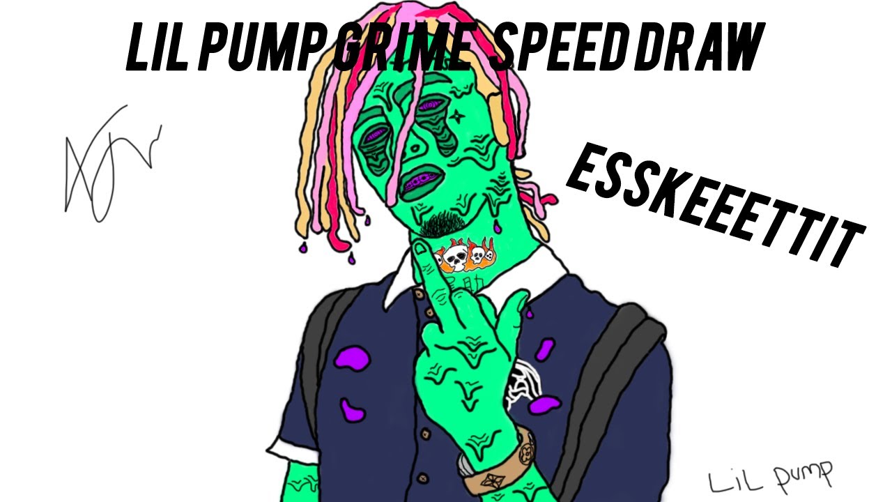 Lil pump grime speed draw - YouTube