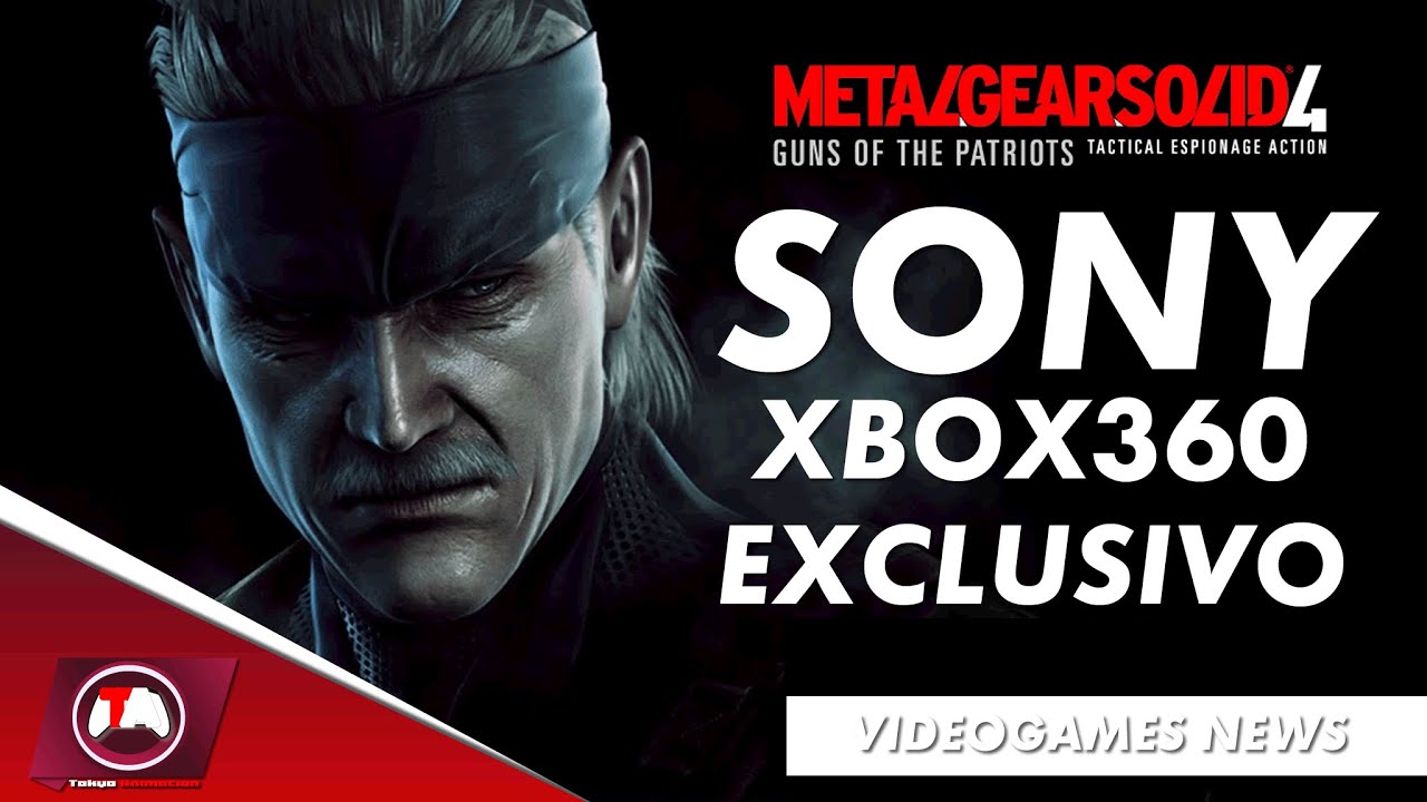 MGS4 XBOX 360 POR QUE NO SALIO Y EXCLUSIVIDAD - YouTube