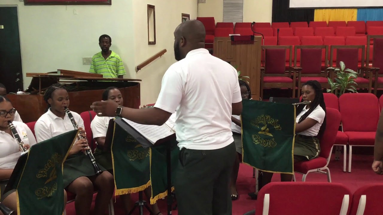 Sbc Pathfinder Concert Band Playing National Anthem Of The Bahamas Ay Grantstown Sda Church