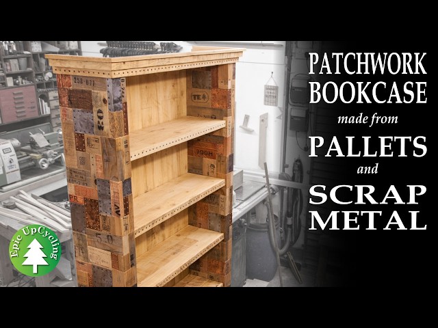 Bookcases From Wooden Pallets DIY Rustic Pallet Bookshelf