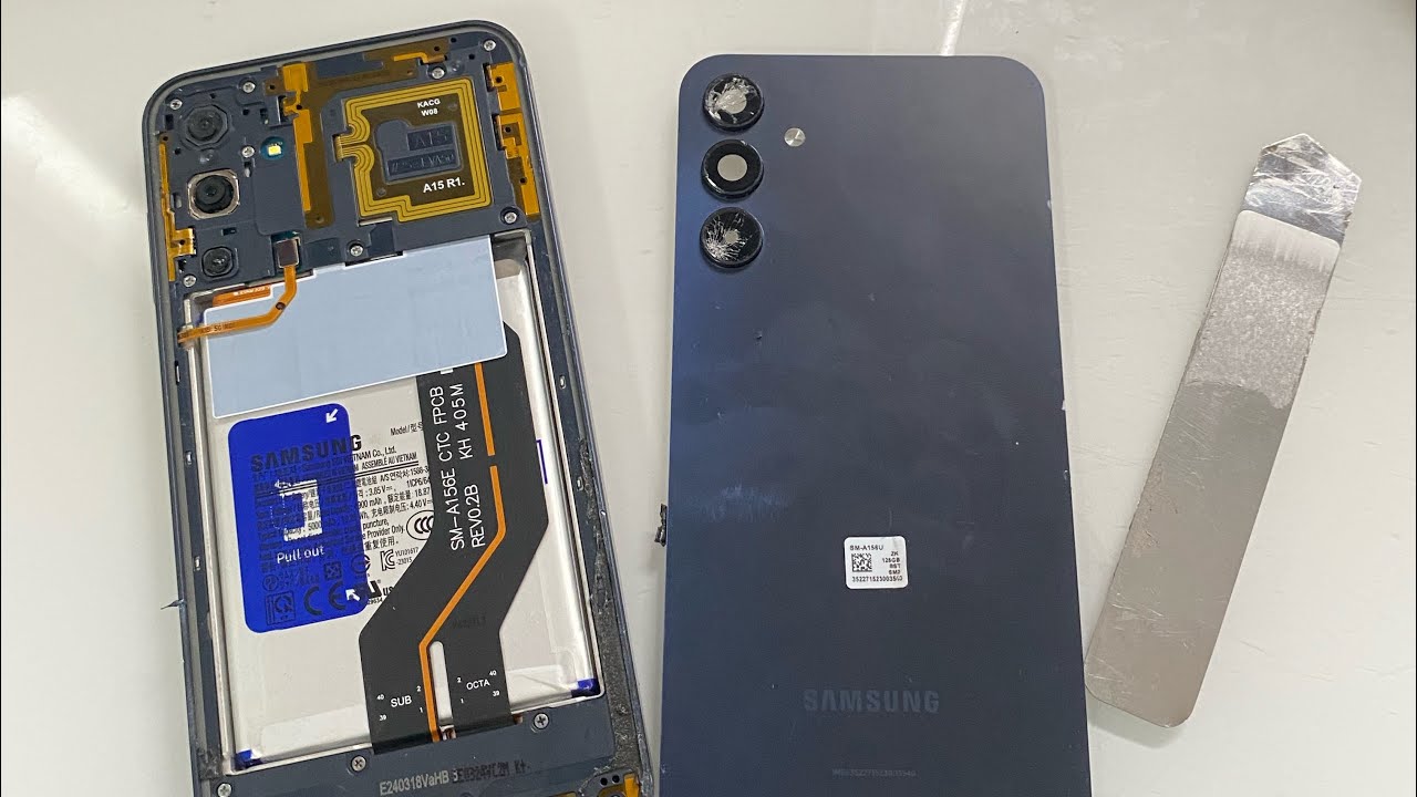 Samsung Galaxy a15 how to remove and replace back cover take apart ...