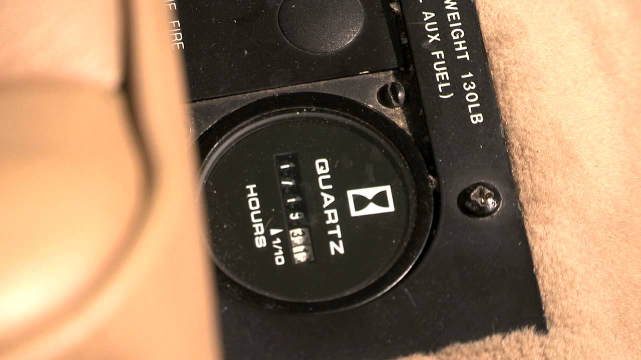 R22 - Hobbs Flight Meter - YouTube