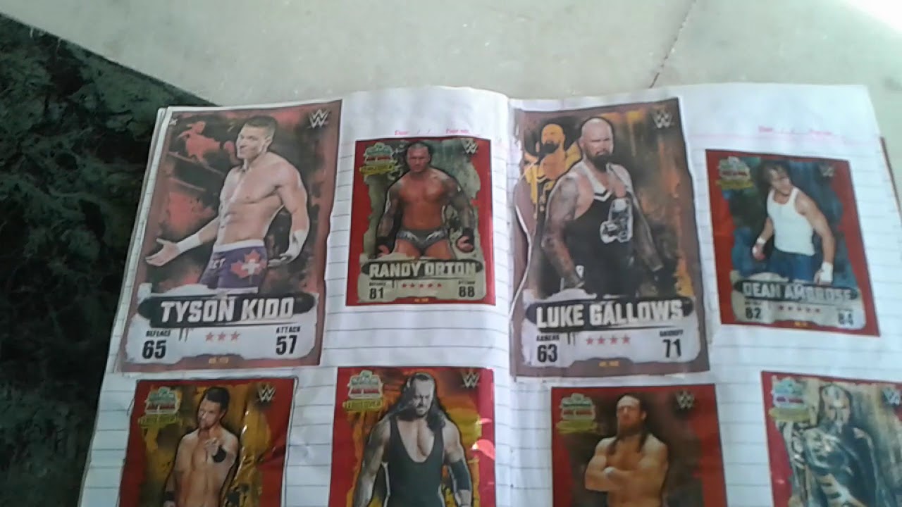 Complete collection of wwe jumbo stickers - YouTube