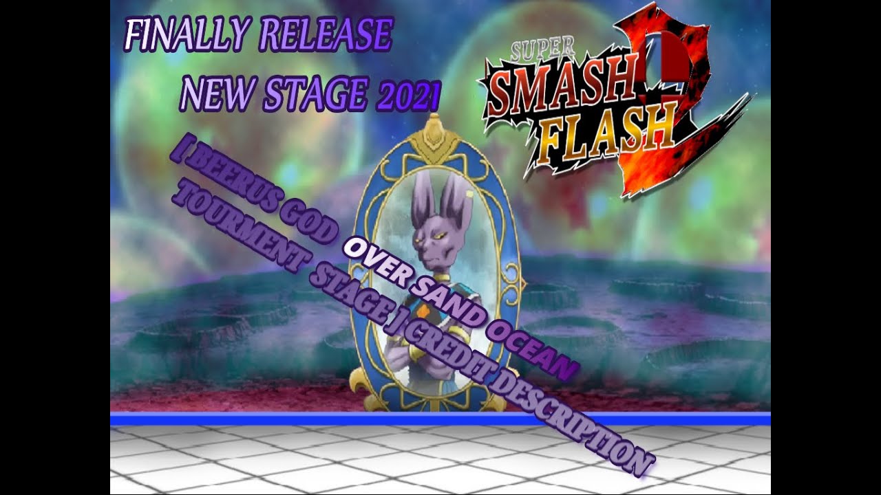 ssf2 mod finally release [ beerus god tourment ] stage 2021 over sand ...
