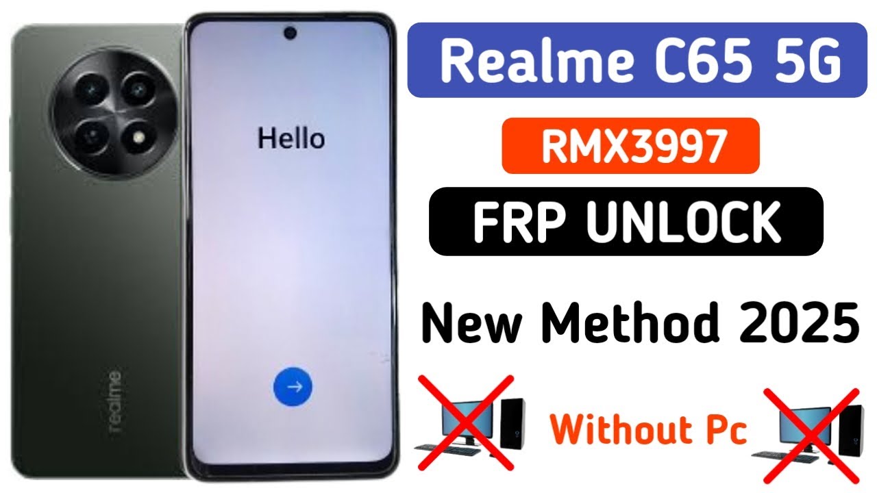 Realme C65 5G (RMX3997) Android 14/15 Frp Bypass/ Without PC | Share ...