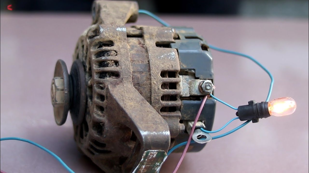 How to Connection car alternator | how to wiring 1 pin Alternator ...