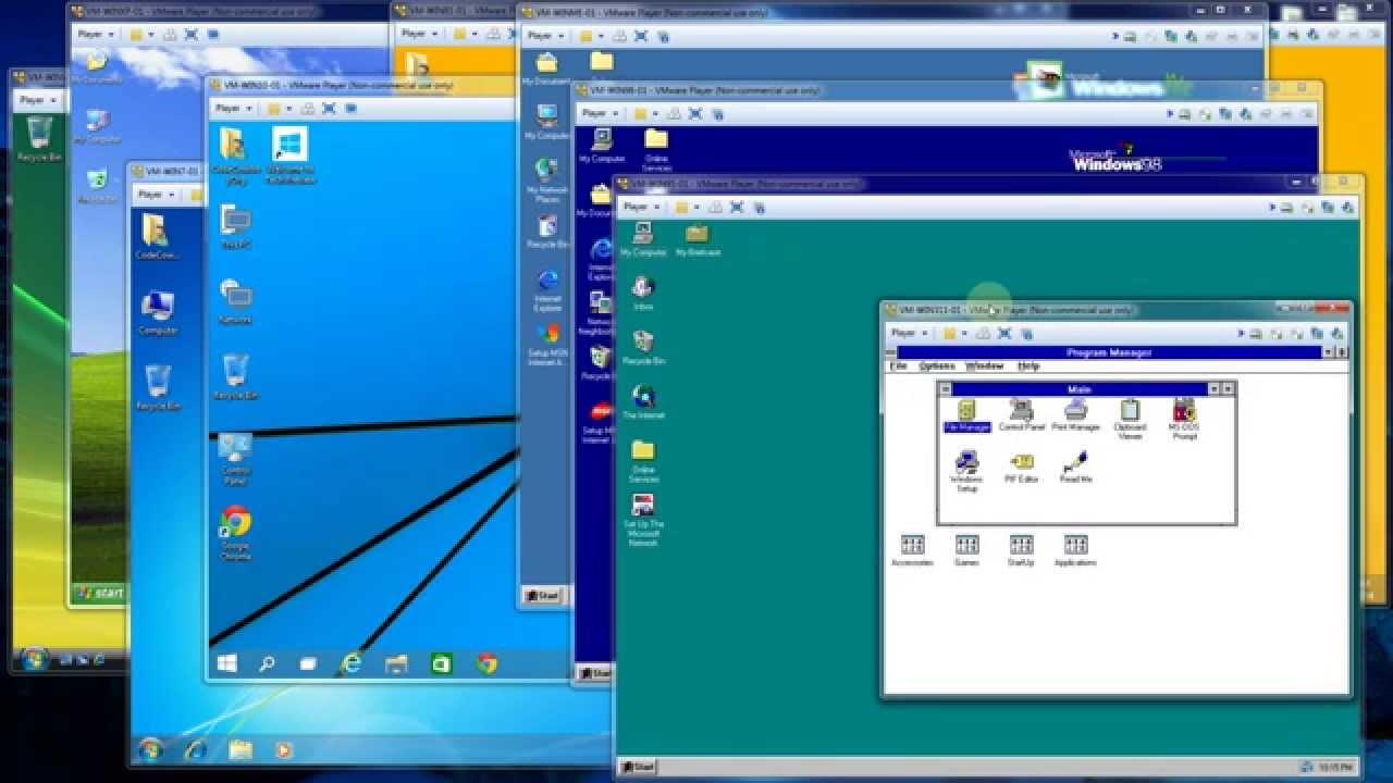 Windows 25 Years - See Win3.11 to Win10 and Everything in Between - YouTube