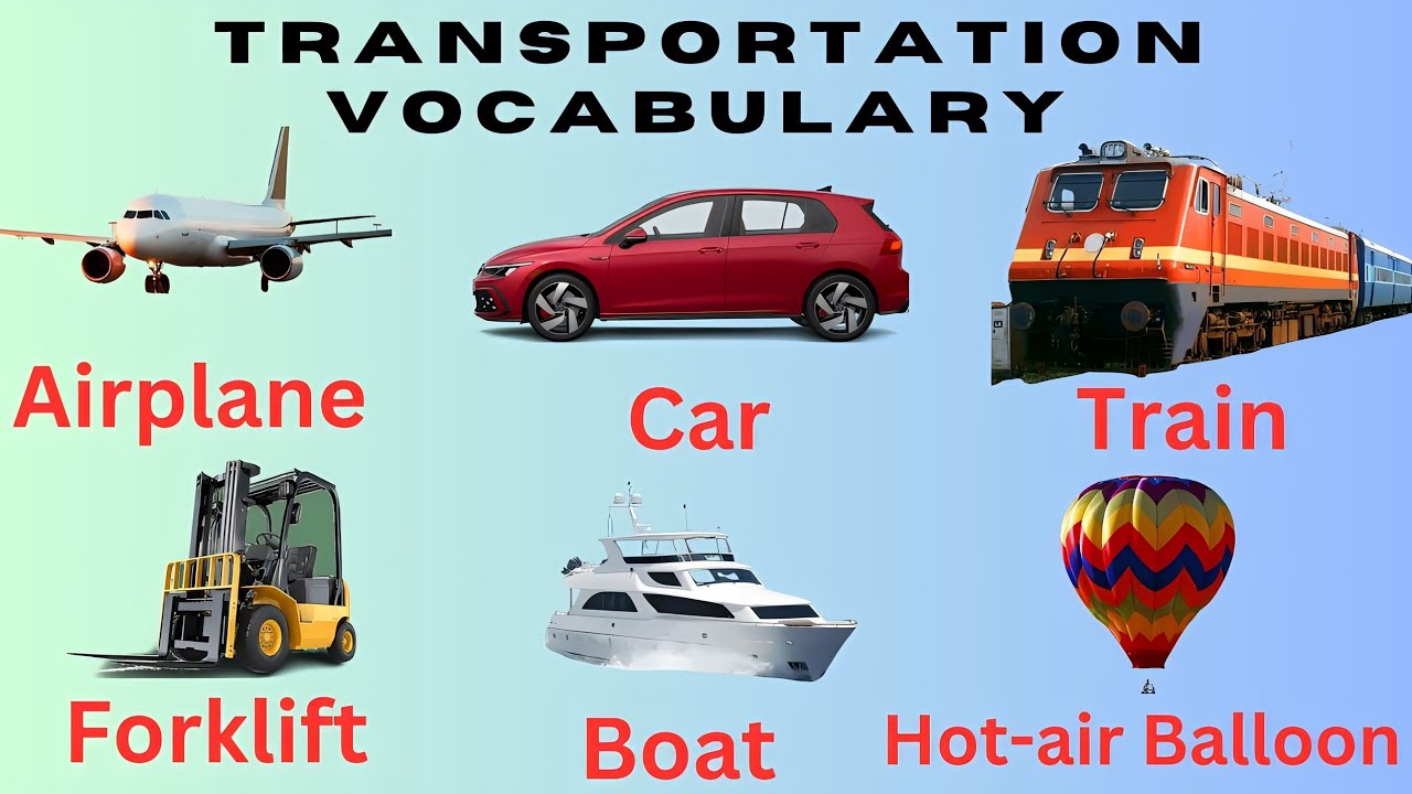 Transportation Vocabulary🚁🚍🚕 (Modes of Traveling)#english - YouTube