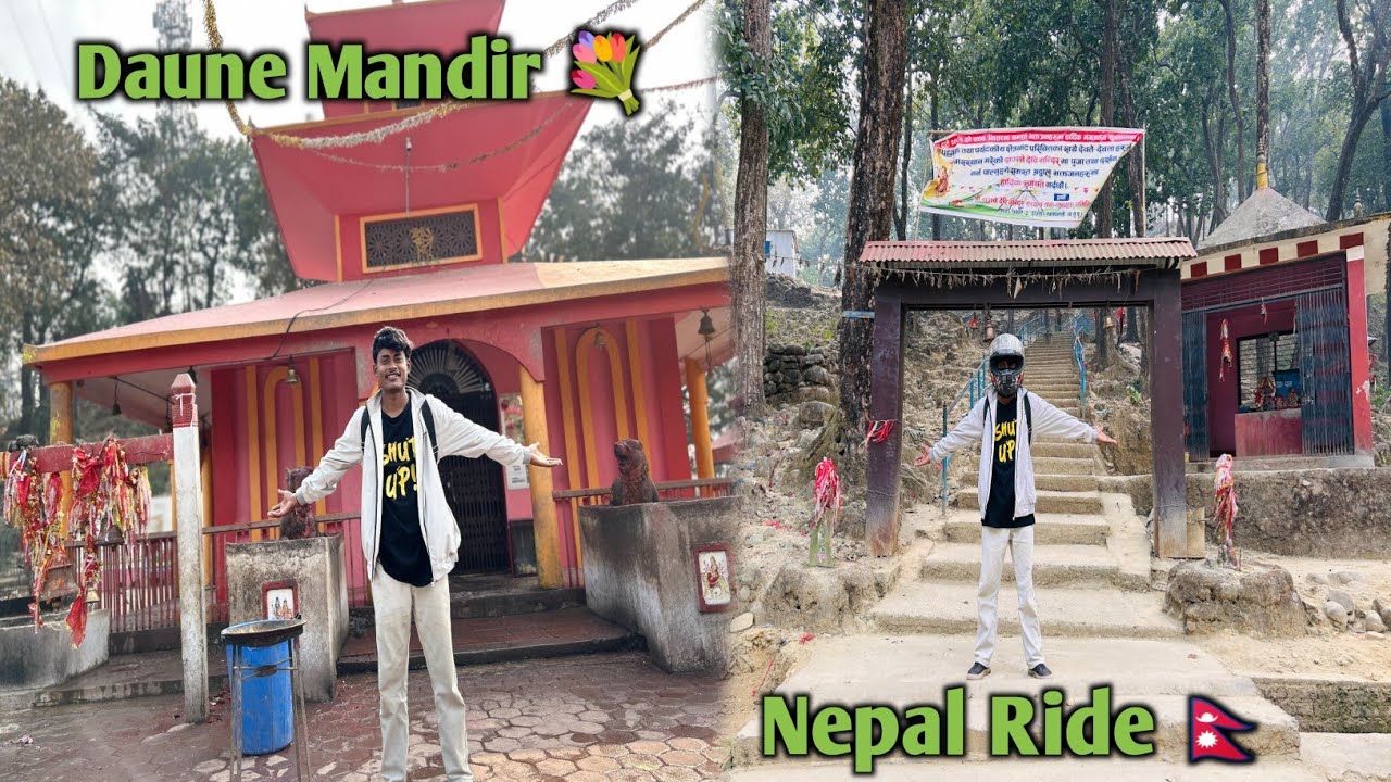 IND To Nepal Daune Mandir Ride 😀 || offroading in Nepal Daune Road 🇳🇵 ...