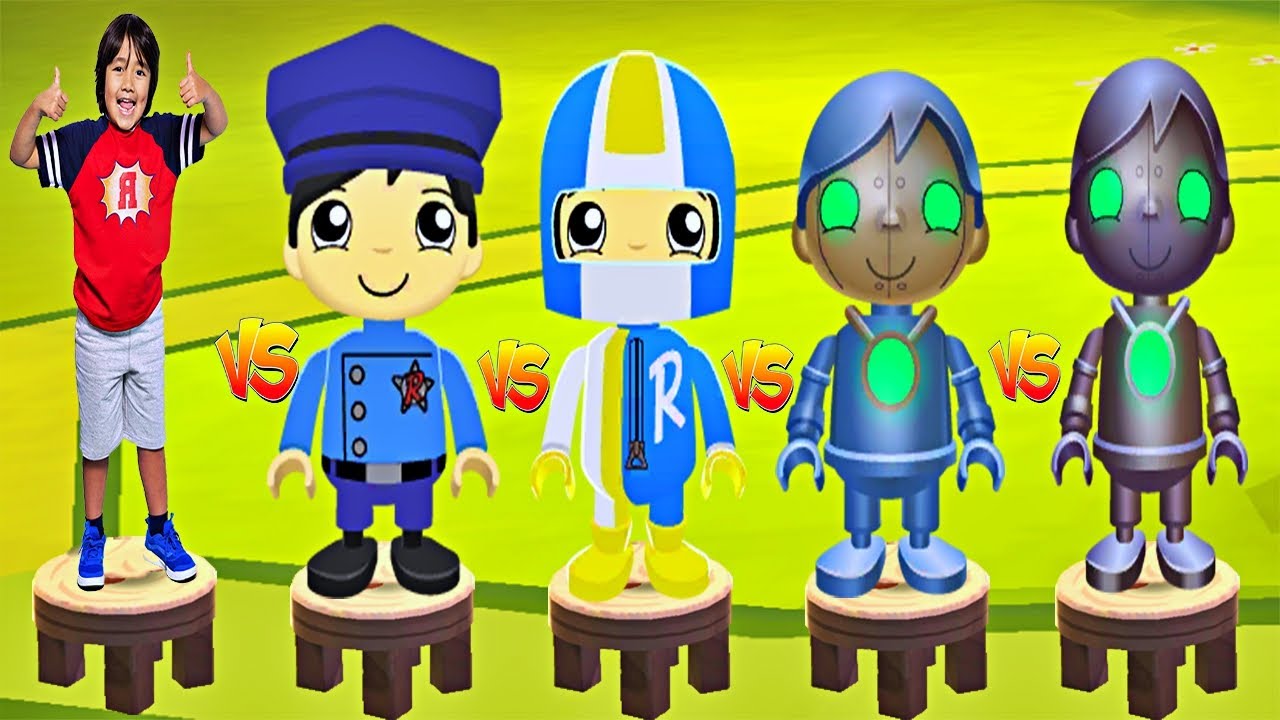 Tag With Ryan - Police Officer Ryan vs Autocross vs Robo vs Cobalt Robo ...