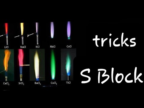 S Block || Flame test || trick to learn colors of s block elements on ...