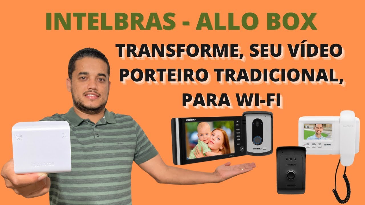 ALLO BOX Transformando,Qualquer Vídeo Porteiro Analógico da INTELBRAS,P ...